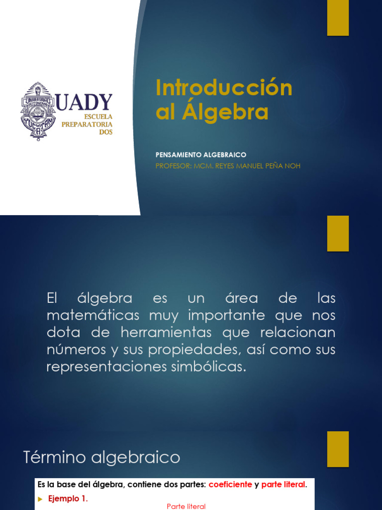 Introducción Al Álgebra | PDF | Sustracción | Álgebra abstracta