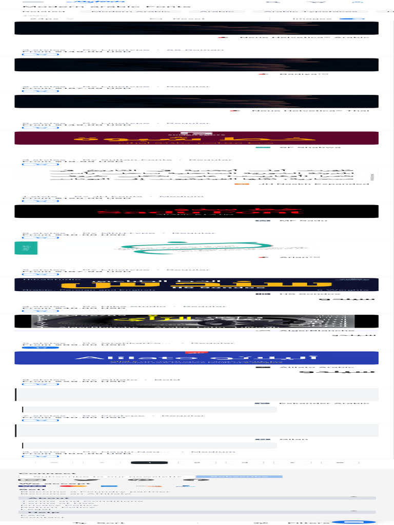 Modern Arabic Fonts MyFonts | PDF