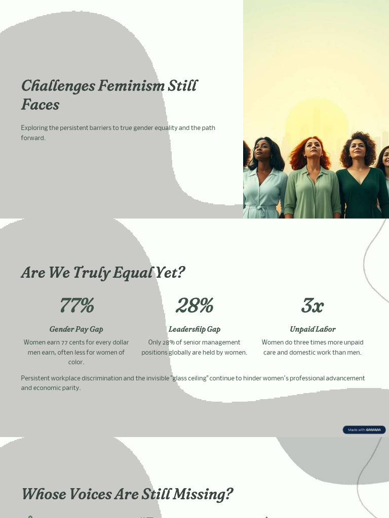 Challenges Feminism Still Faces | PDF