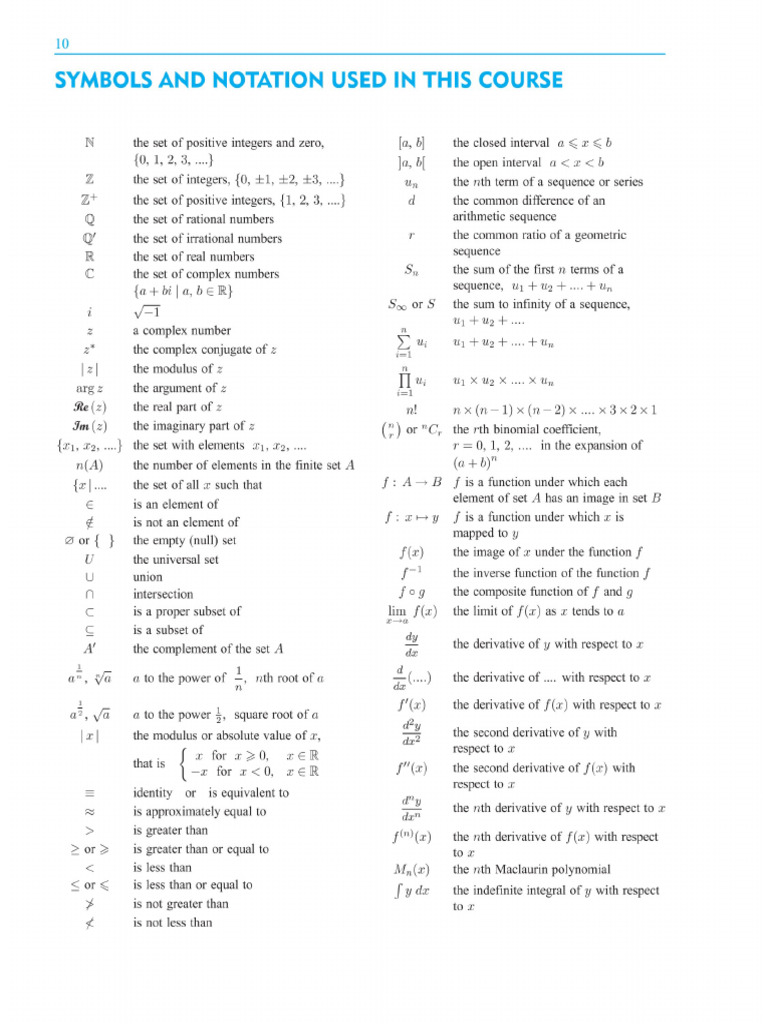 Notation 1 | PDF