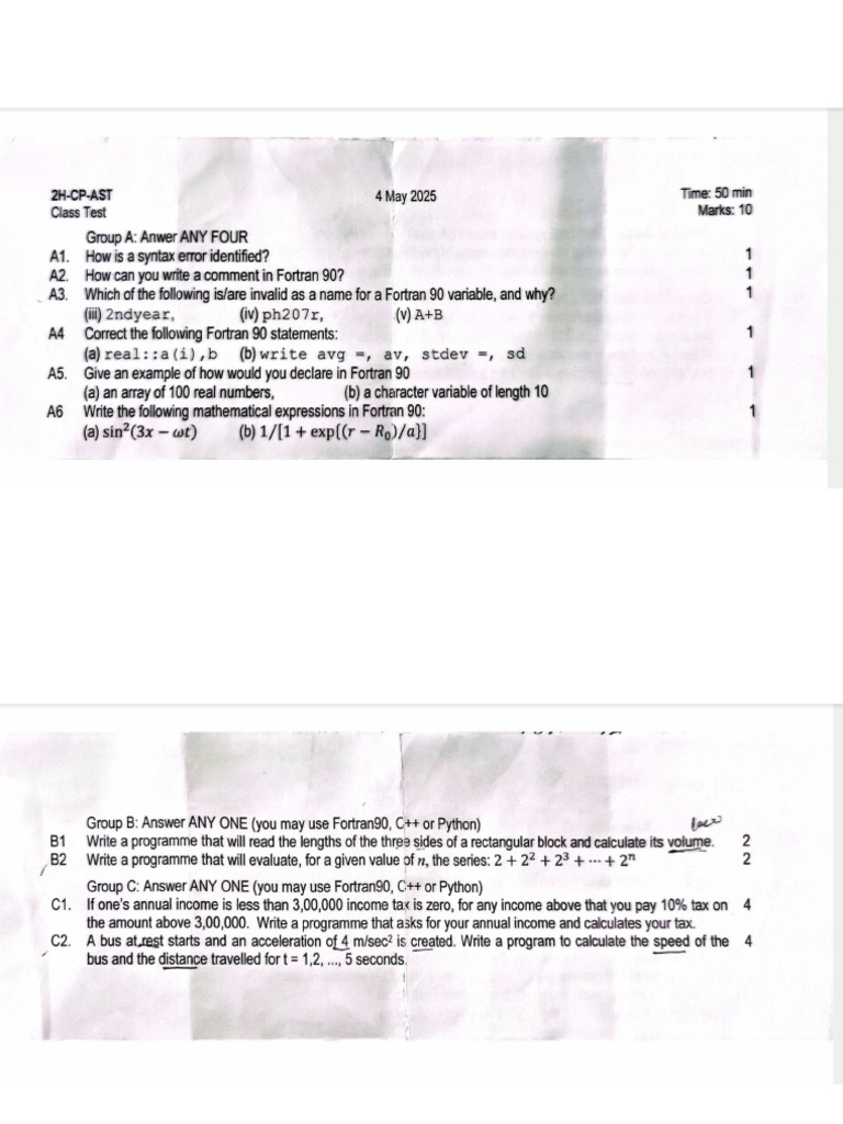 CT Questions Solve CP | PDF