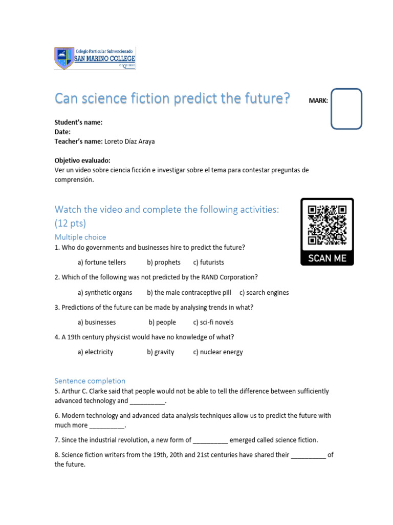 Can Science Fiction Predict The Future | PDF | Science Fiction | Science