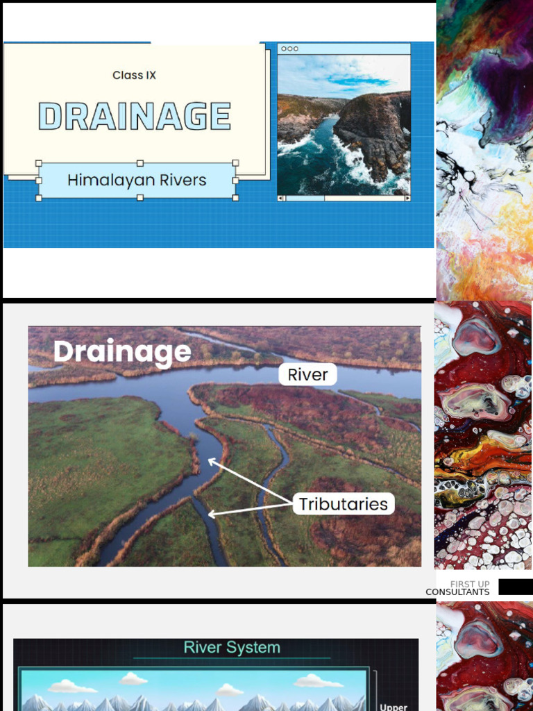 Drainage PPT Class 9 | PDF
