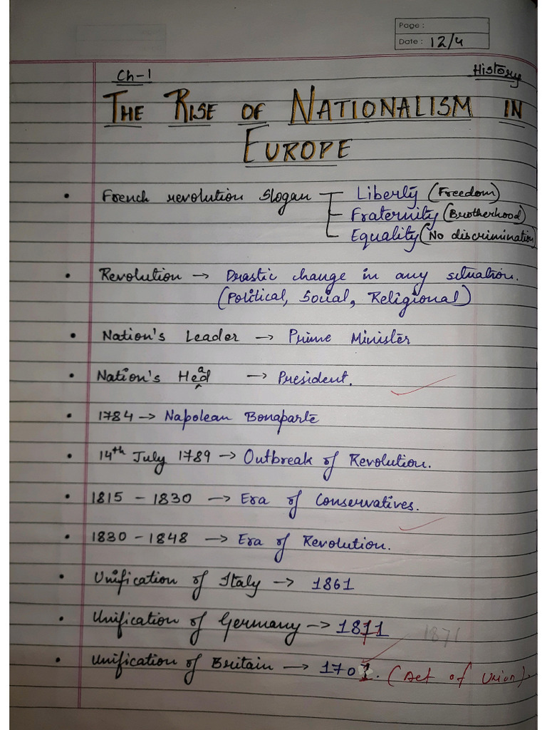 Hist - CH 1 - The Rise of Nationalism in India | PDF