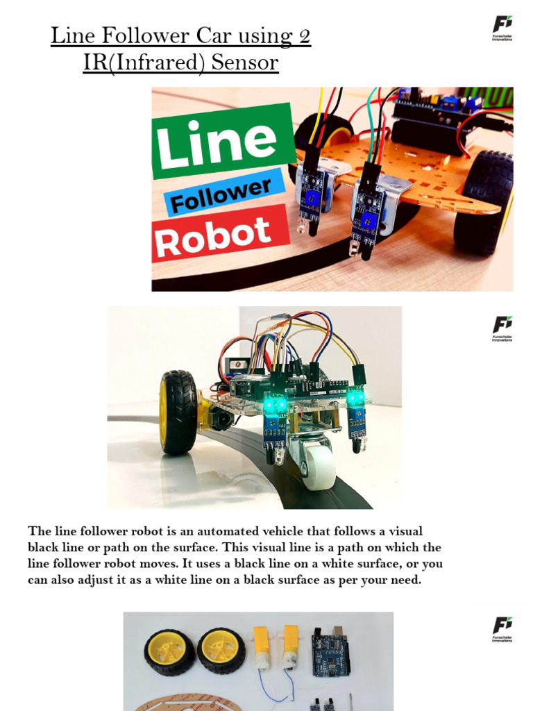 Line Follower Car Using 2 Ir - PPTX - R | PDF