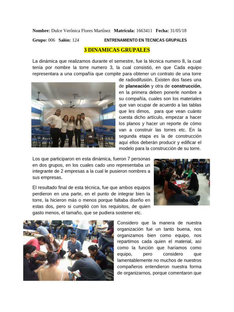 Dinamicas Grupales | PDF | Ciencias del comportamiento | Sicología