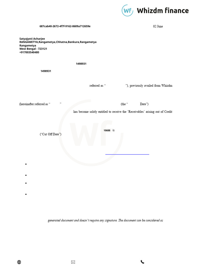 Intimation Letter 18-06-2025 | PDF | Private Law | Business Law