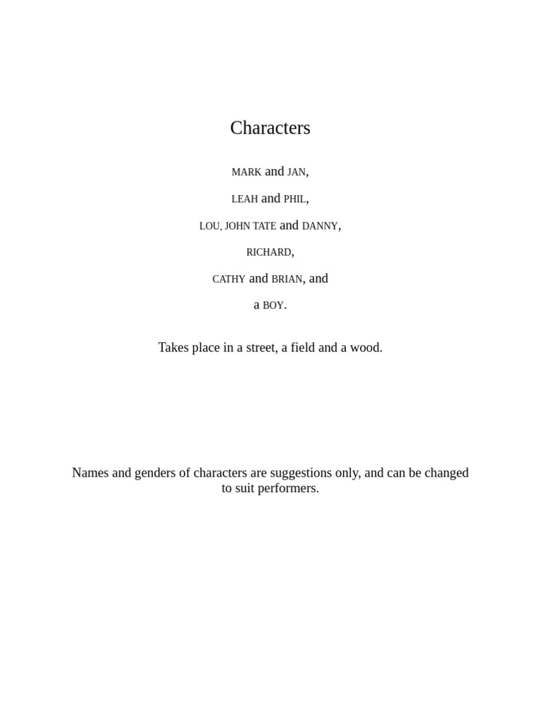 Dennis Kelly DNA | PDF