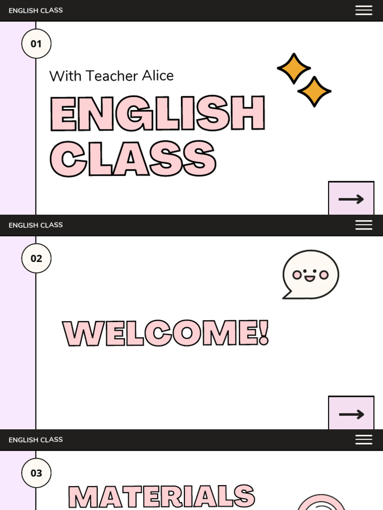 English Class 1 | PDF