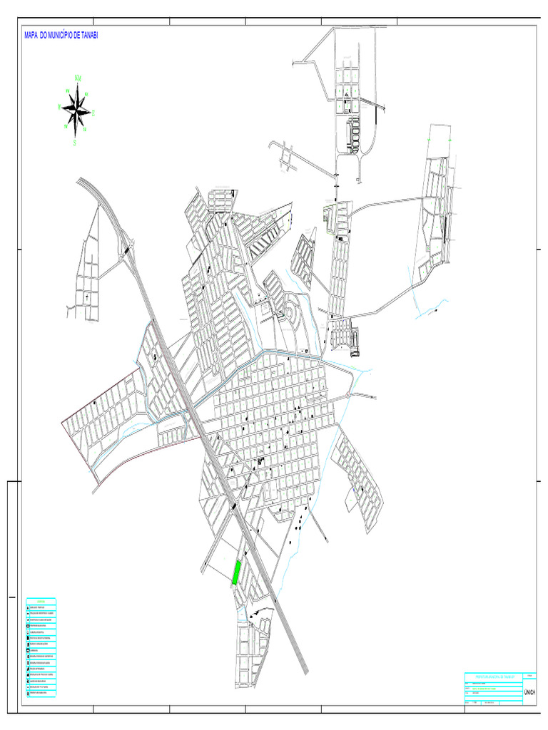 Mapa Urbano de Tanabi-SP Ano 2019 | PDF