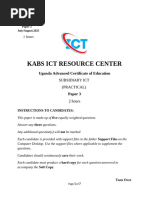 Sub-Ict Paper 3 Uneb 2024 | PDF | Computer File | Software