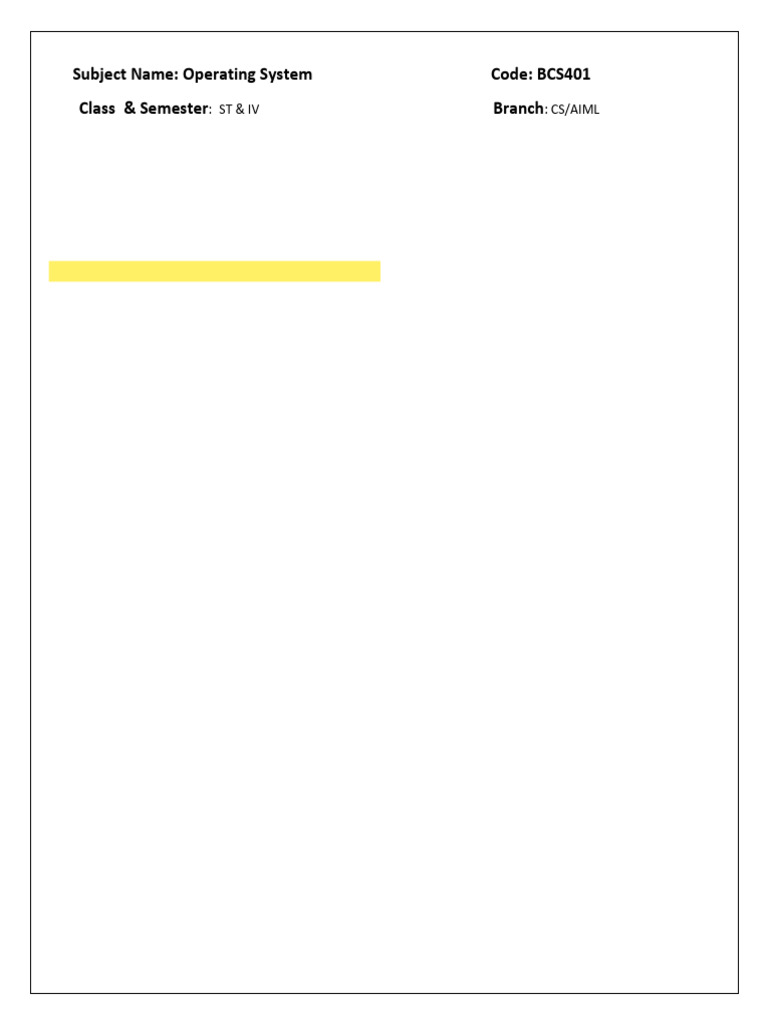 BCS-401 Assignment No 4 OS NSA | PDF
