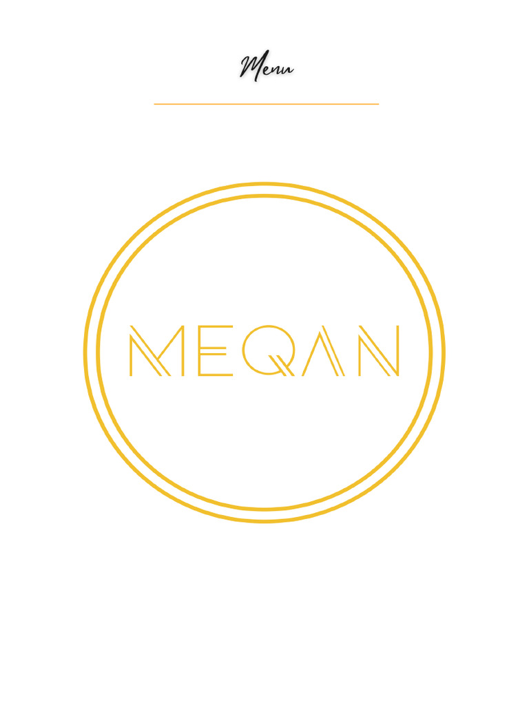 Meqan Menu | PDF