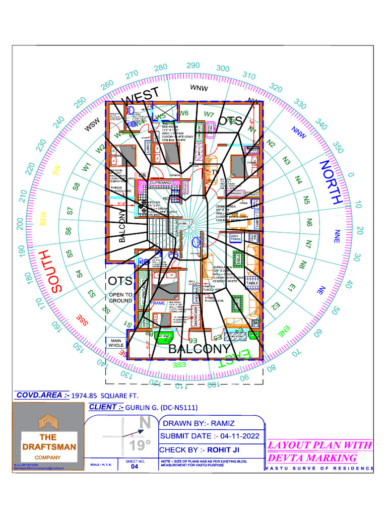 4 Layout Plan With Devta Marking | PDF