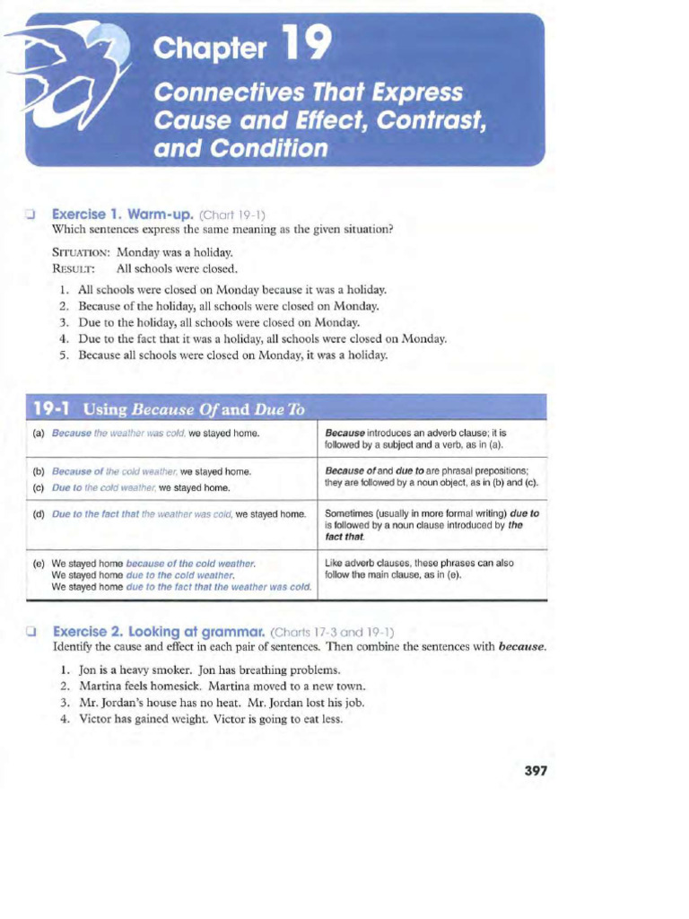 Connectives - Cause and Effect and Compare and Contrast | PDF