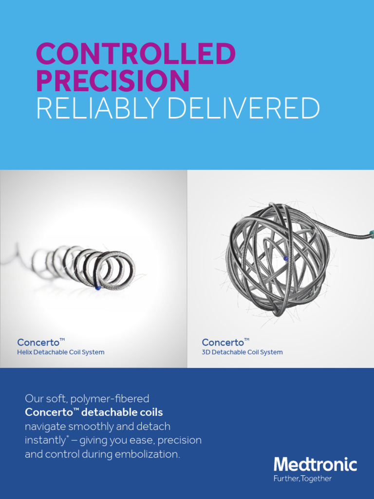 Medtronic - CONCERTO - Embolization Coils | PDF | Helix | Materials