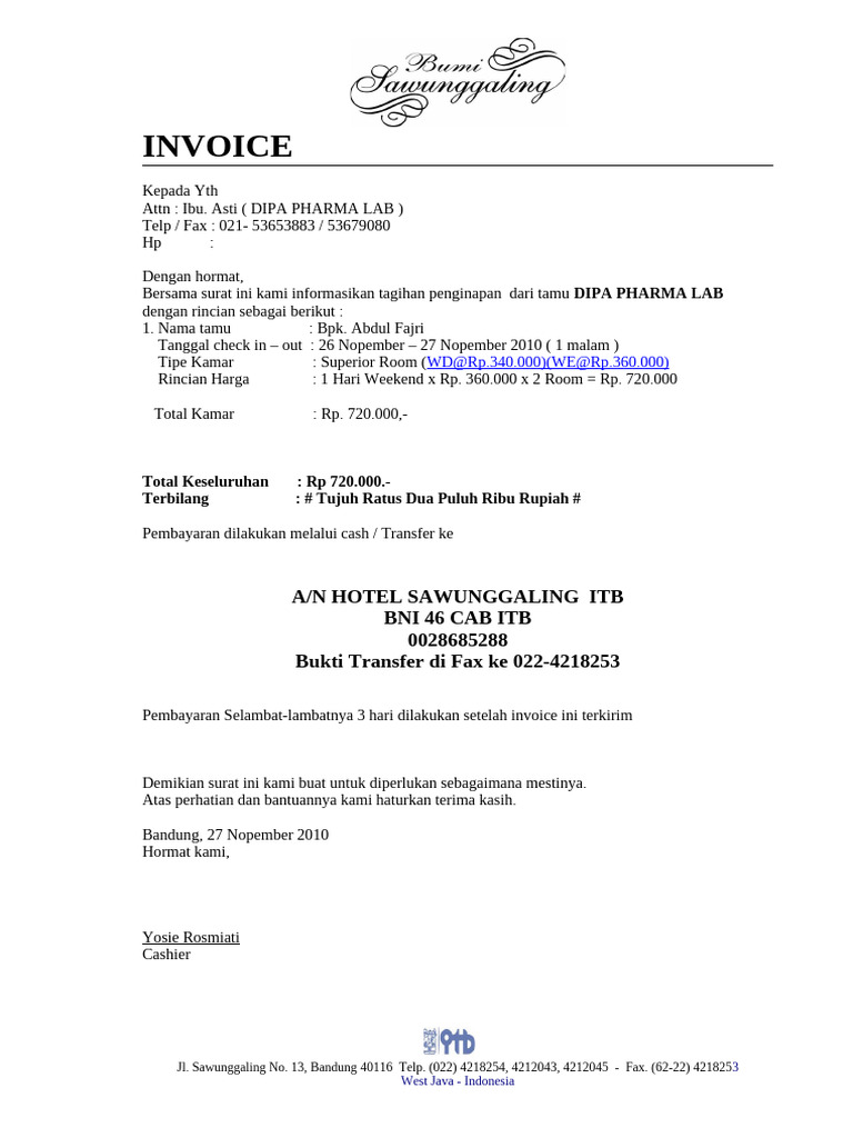 Invoice Dipa Pharma Lab | PDF