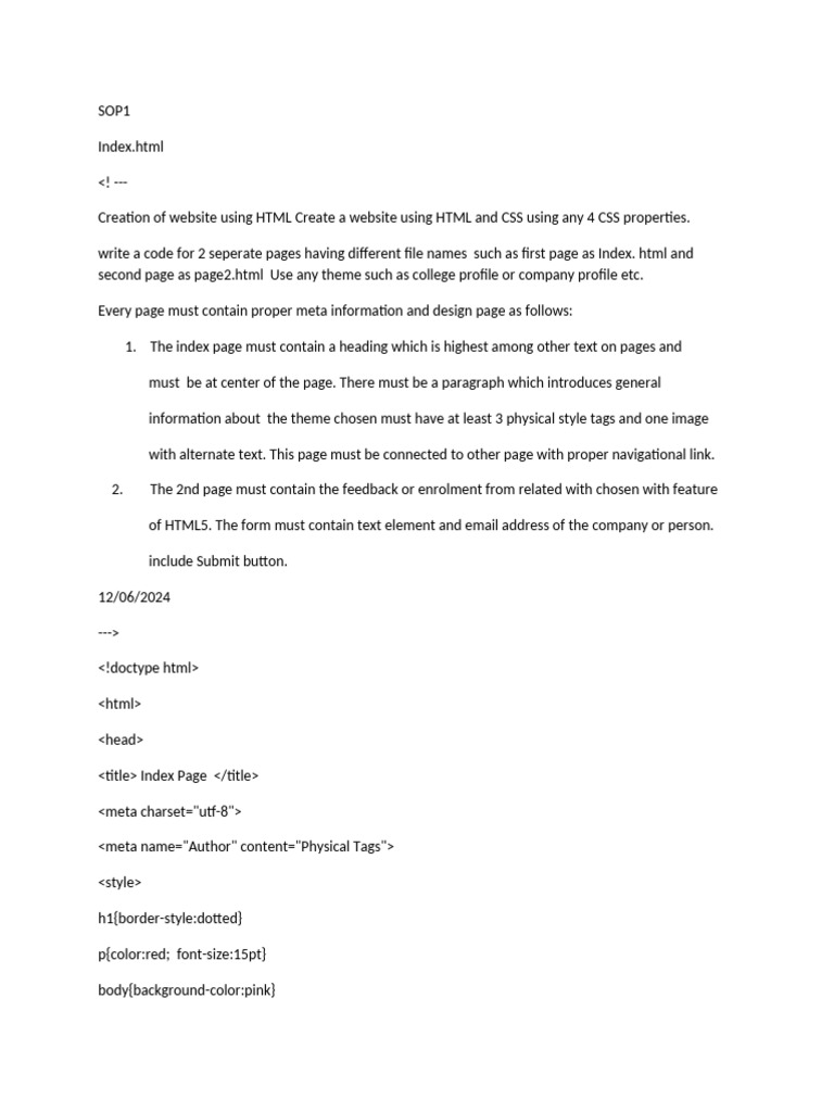 IT Practical 1 - 2 (1) - 1 | PDF