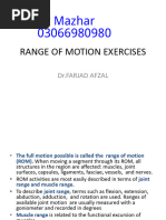 Active Range of Motion (AROM) Exercises Guide | PDF | Skeletal Muscle ...