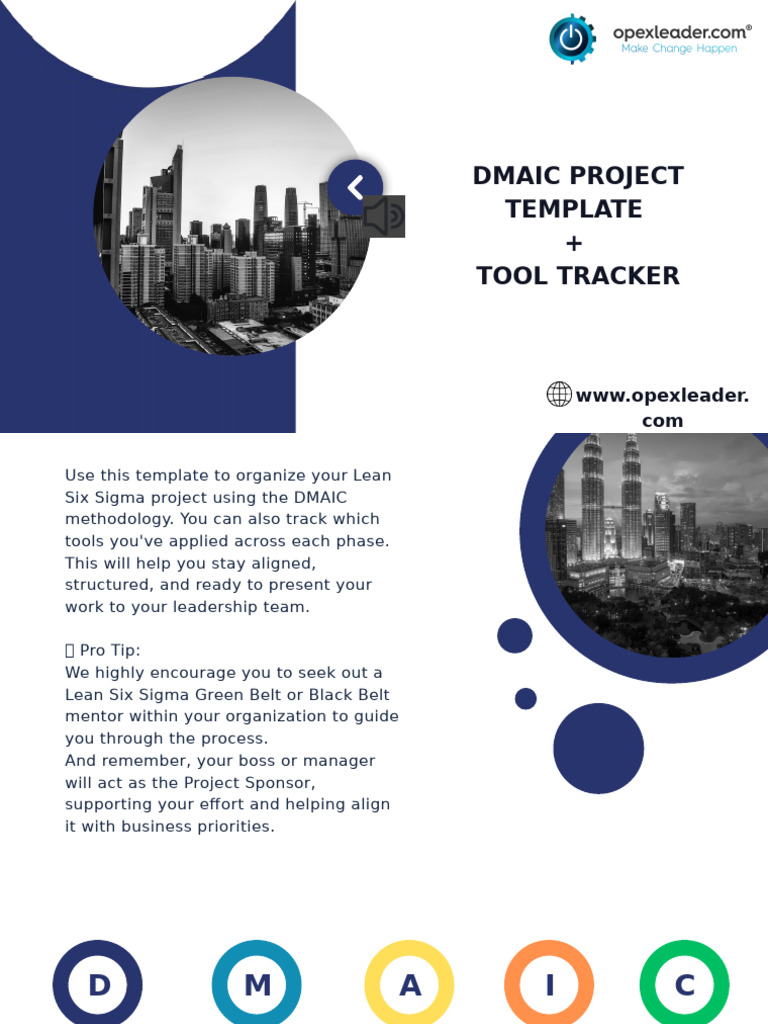 DMAIC Project Template Tool Tracker | PDF | Six Sigma | Business