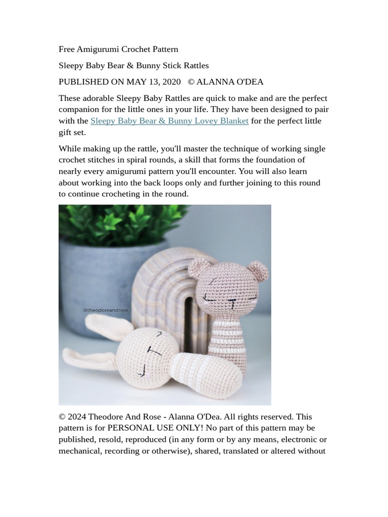 Free Amigurumi Crochet Pattern | PDF | Crochet | Amigurumi