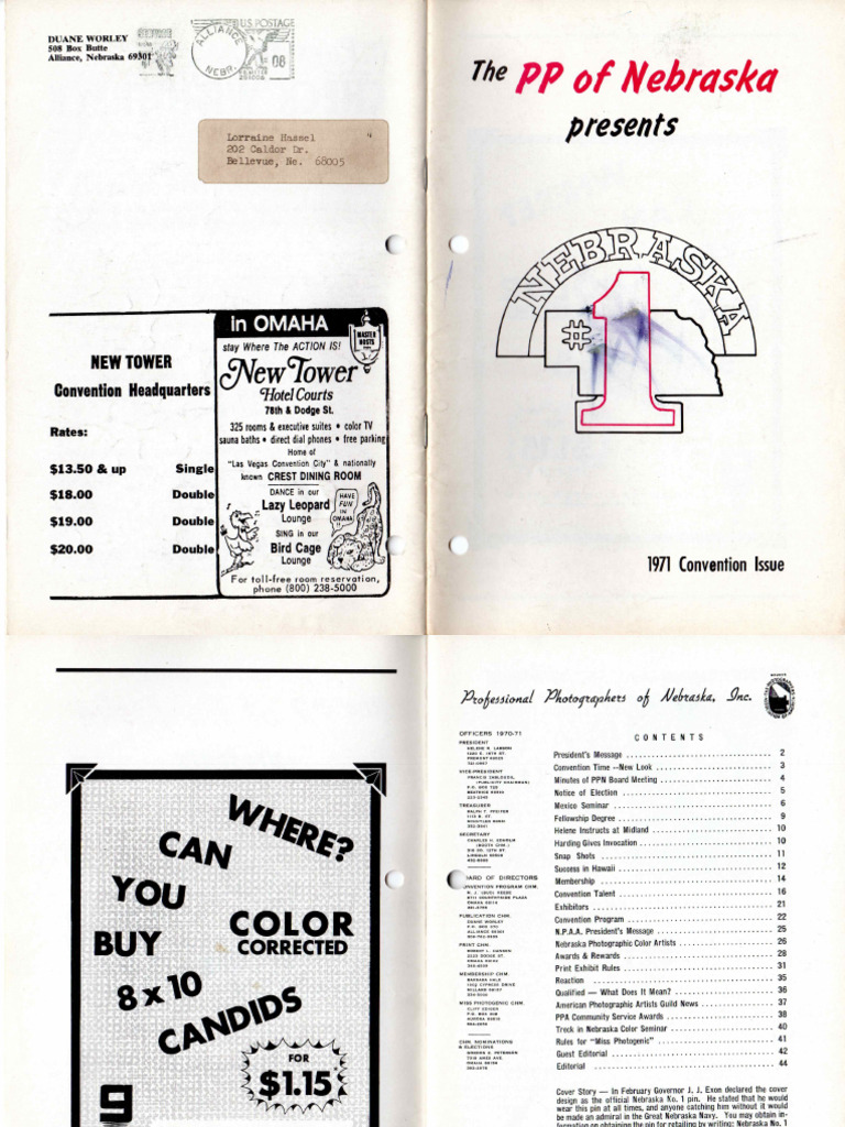 The Nebraska Photographer 1971 Convention Issue | PDF
