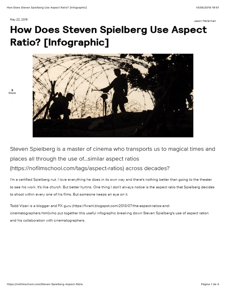 How Does Steven Spielberg Use Aspect Ratio - (Infographic) | PDF