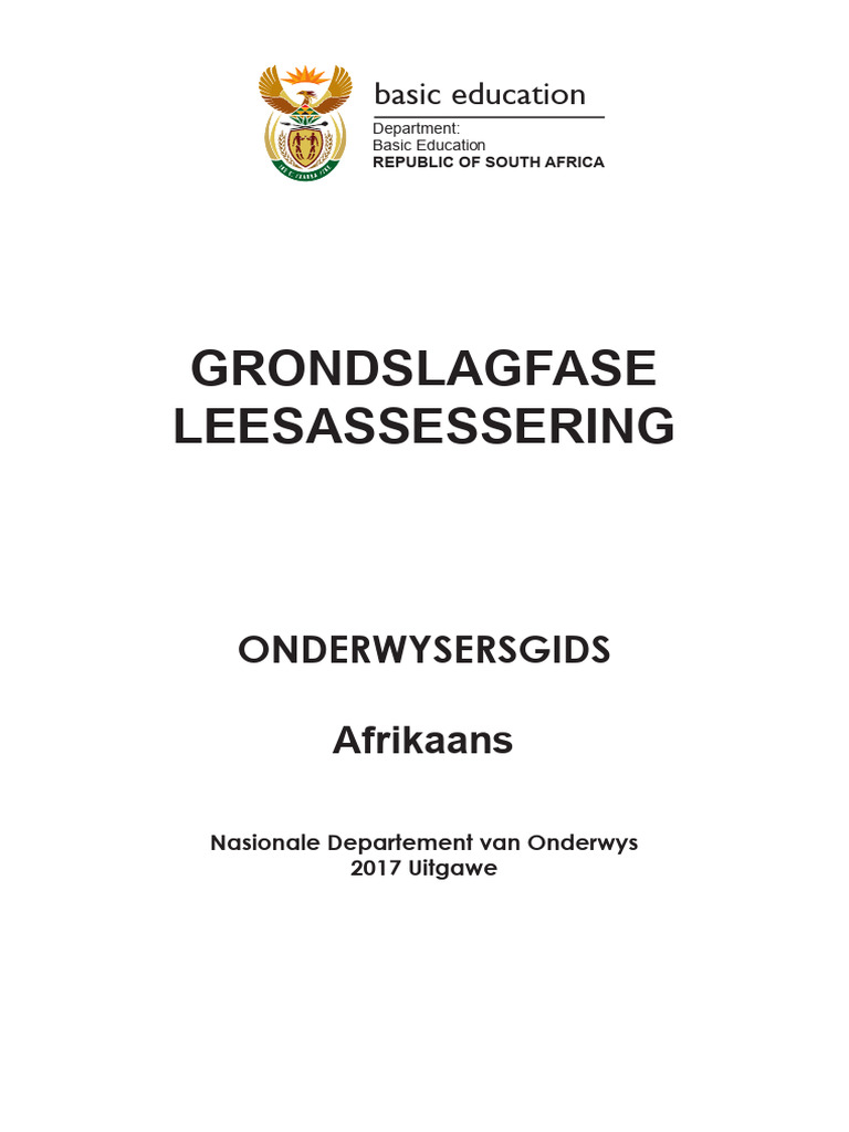 Afrikaans Egra Teachers Guide | PDF