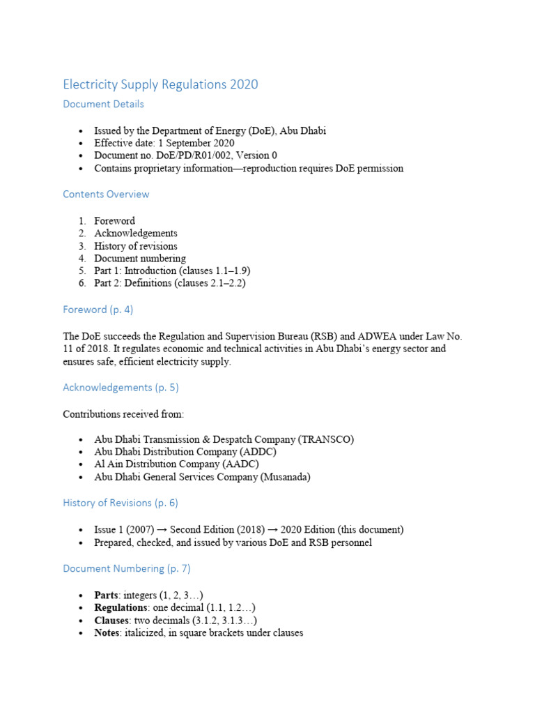 ADDC Electricity 2020 Summary | PDF | Electric Power Distribution ...