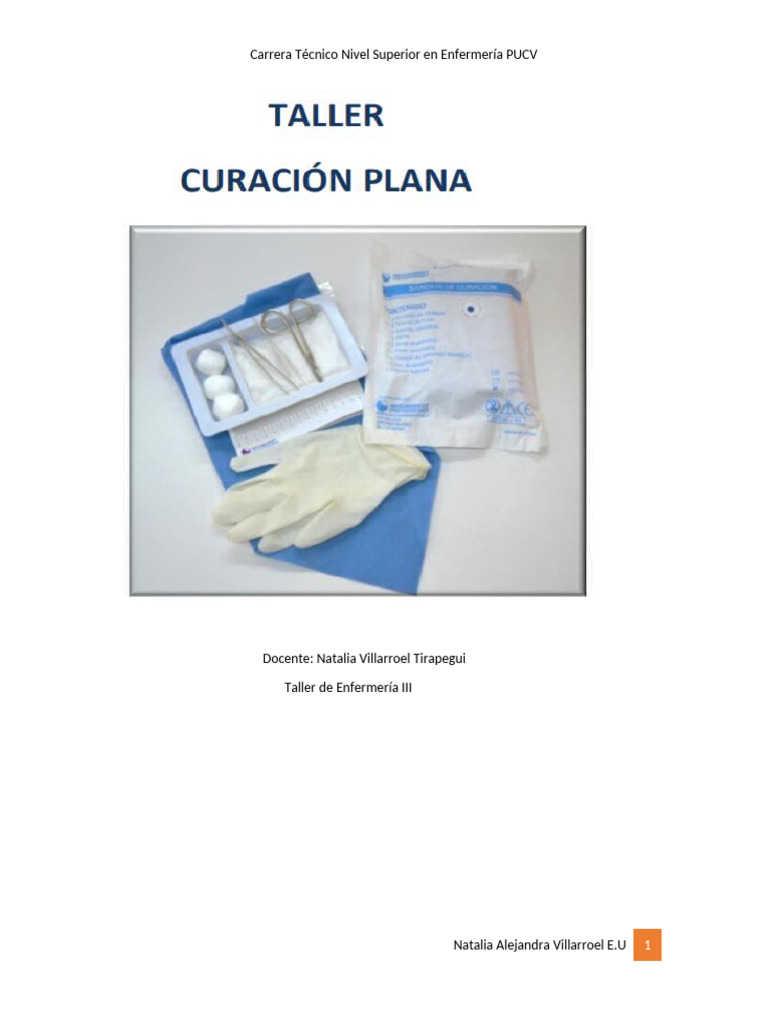 Curación de Heridas en Enfermería PUCV | PDF | Herida | Curación