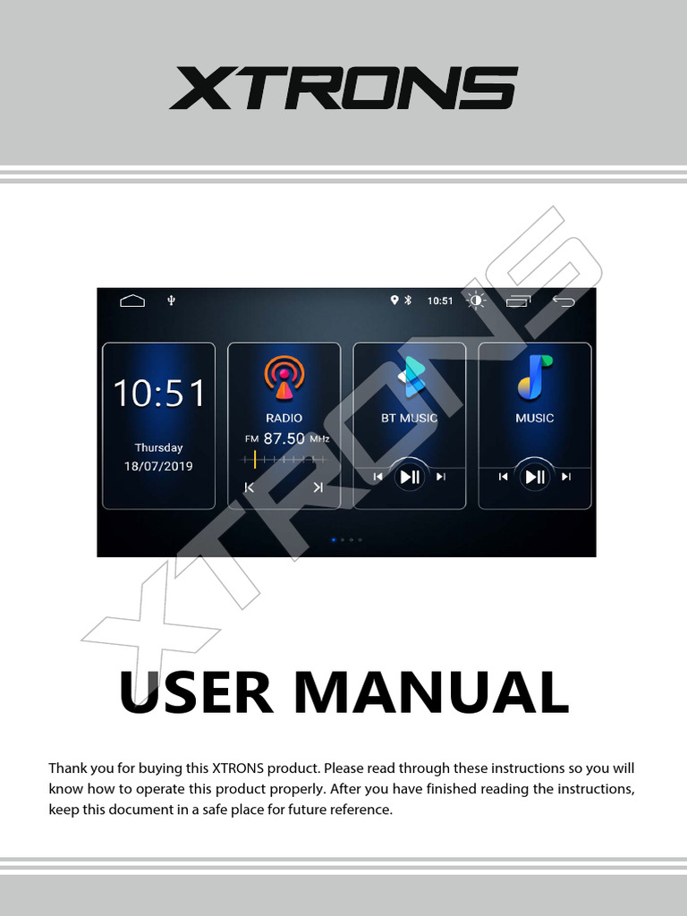PSD PST Series Car Stereo User Manual | PDF | I Phone | Android ...