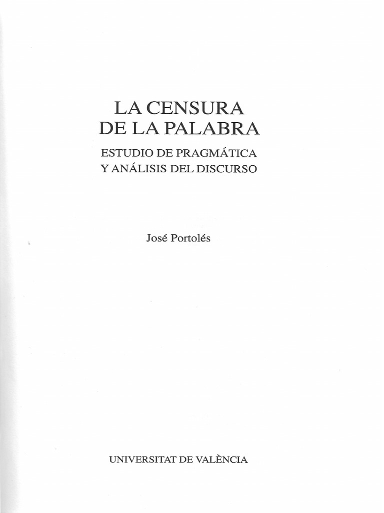 Portolés El Censor Como Tercero | PDF