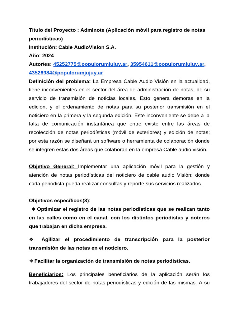 Modelo de Proyecto PP3 - Cruz Gonzalez - Cerezo - Diaz | PDF | Bases de datos | Software