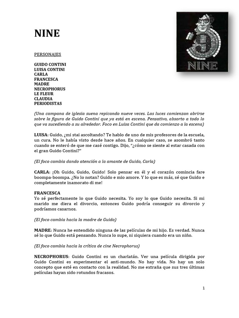 "Guido Contini: Drama y Conflictos en Venecia" | PDF