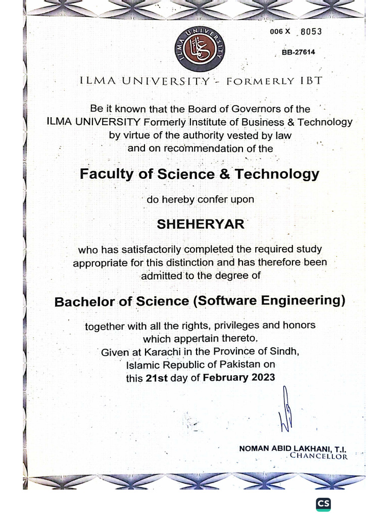 BS Degree | PDF