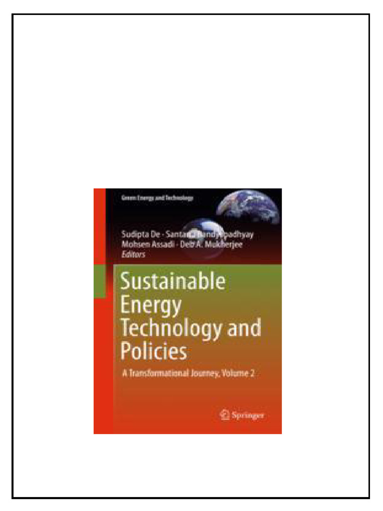 Sustainable Energy Technology and Policies A Transformational Journey ...