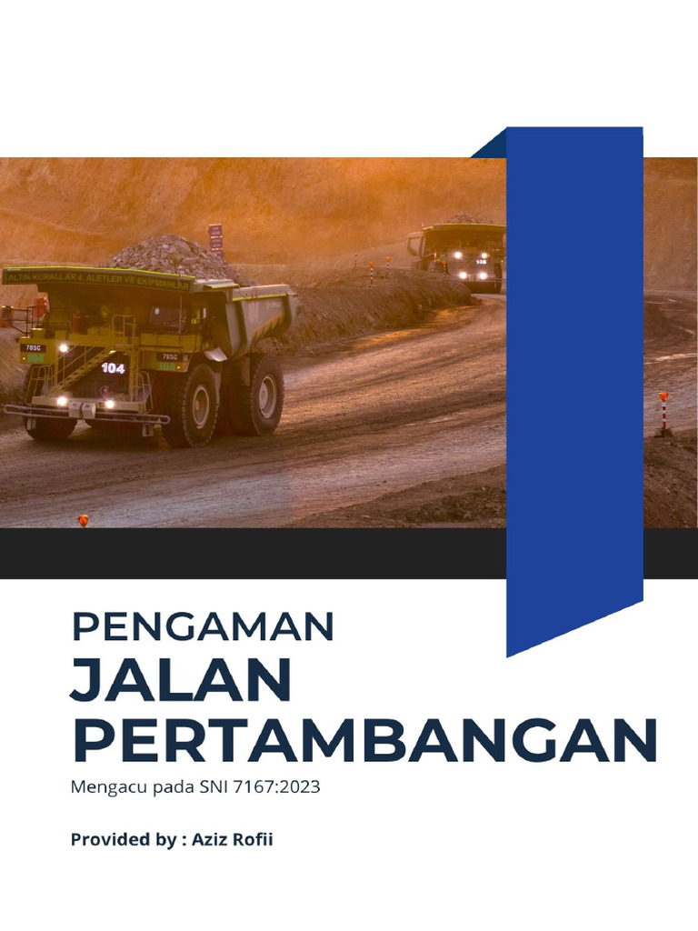 Pengaman Jalan Tambang | PDF