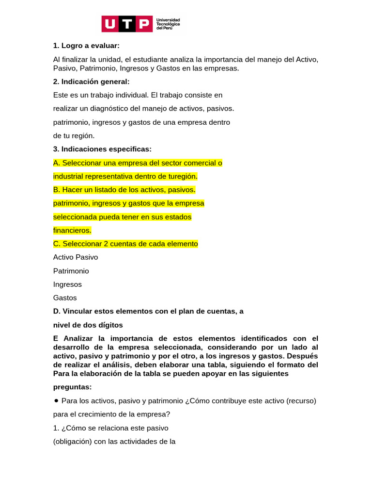 ? (AC-S16) Semana 16 - Tema 01 Tarea - Tarea Académica 4 (TA4) (INTRODUCCION A LA CONTABILIDAD ...