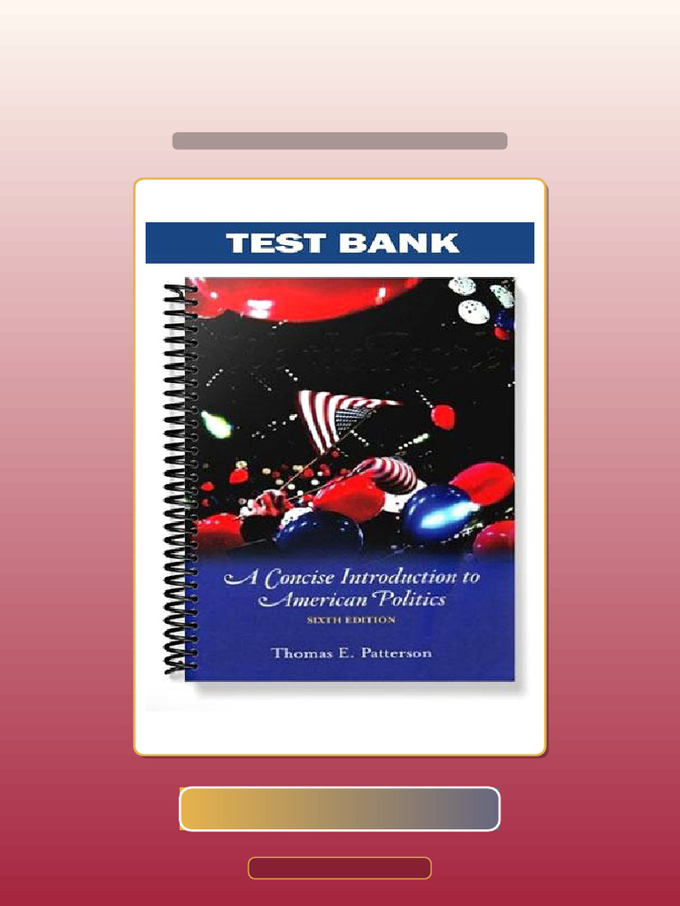 Real Test Bank We The People 6th Edition by Thomas E Digital Bundle ...