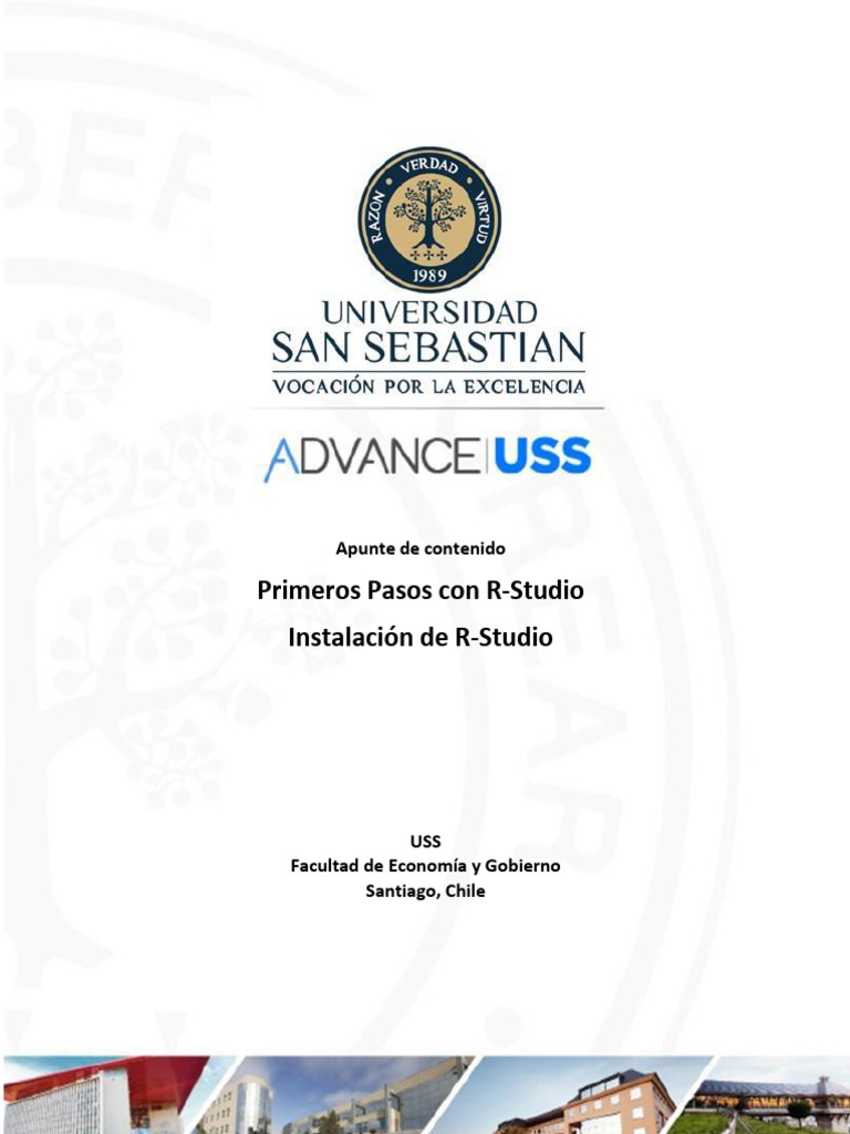 S1 Apunte Semanal Primeros Pasos Con R-Studio-Instalación de R-Studio | PDF | Entorno de ...
