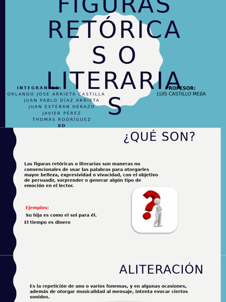 Figuras Retóricas: Definición y Ejemplos | PDF | Oración (Lingüística ...