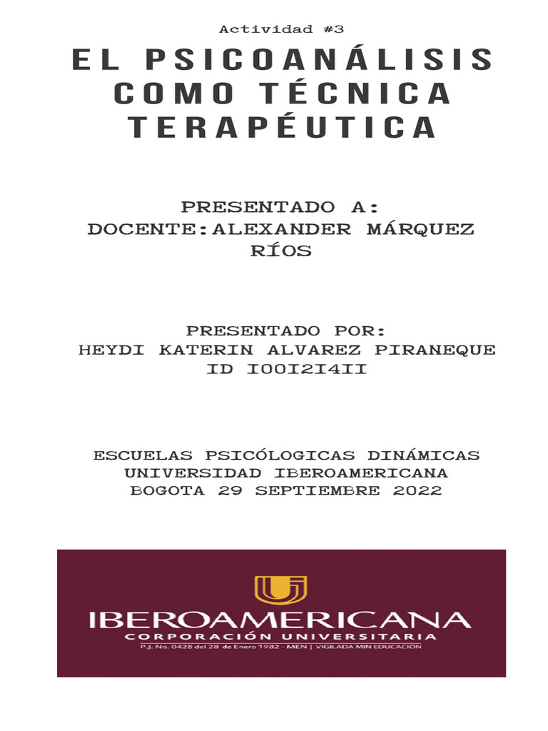 Actividad #3 | PDF | Psicoanálisis | Carl Jung