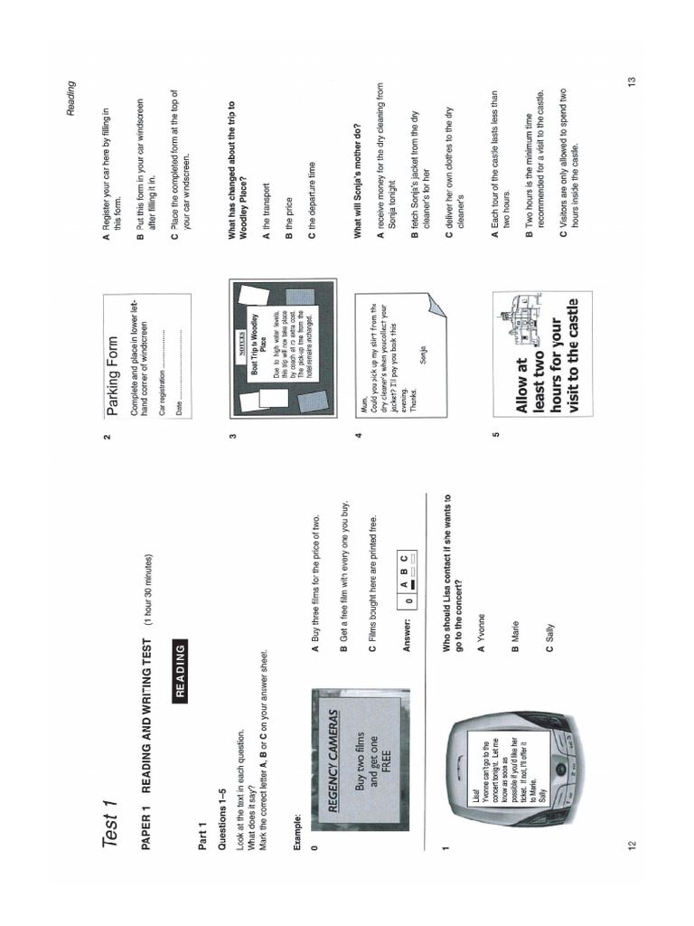 B1 Certificate Practice | PDF