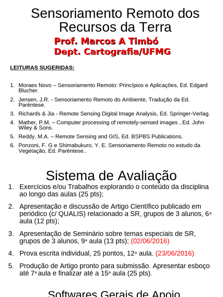 Sensoriamento Remoto: Princípios e Aplicações | PDF | Cor | Histograma