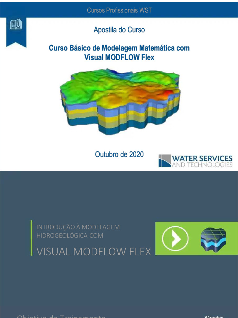PDF Curso de Modflow Compress | PDF | Simulação de computador | Aquífero