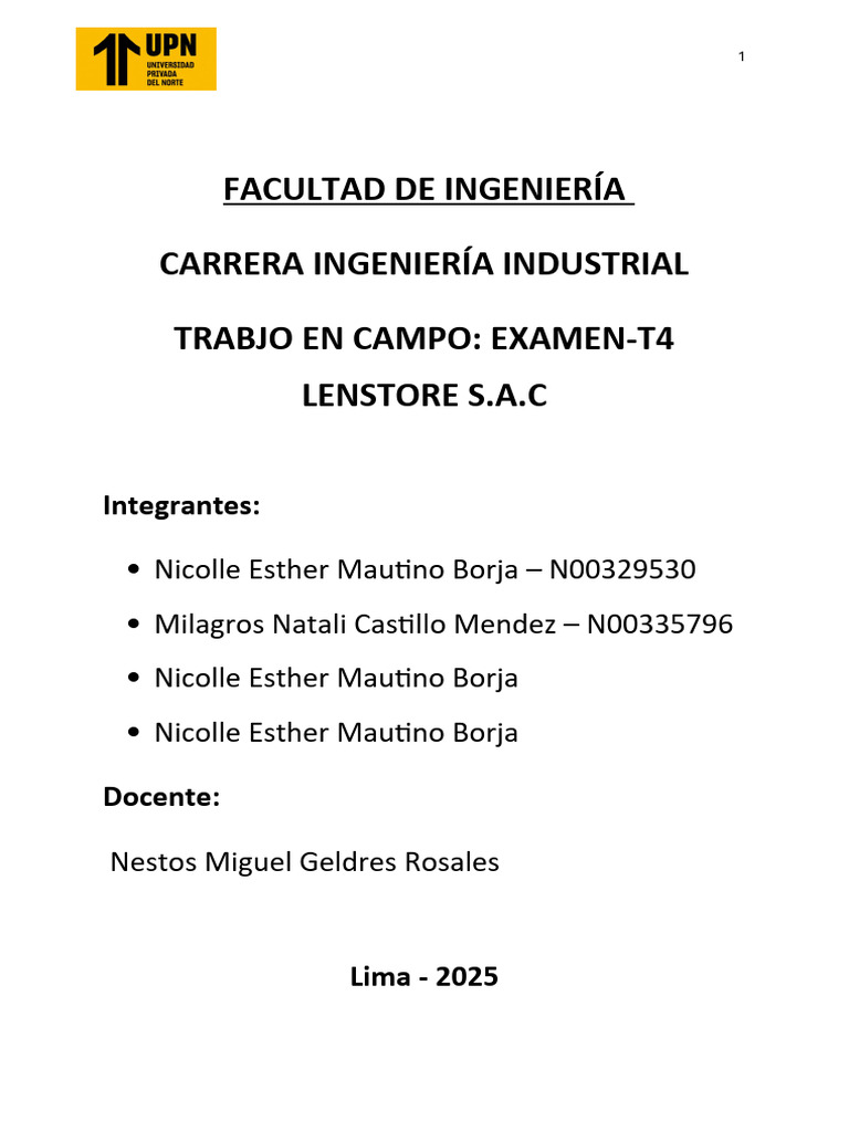 Proyecto Final de Produccion Esbelta (Avanze) | PDF | Calidad (comercial) | Producción y fabricación