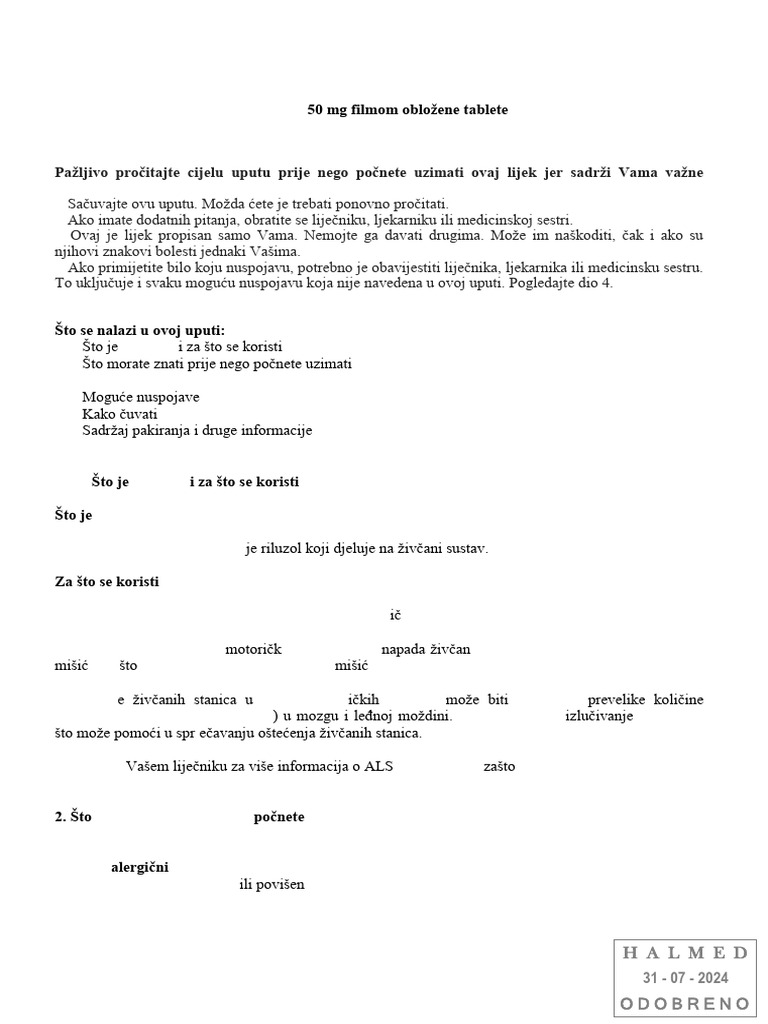 Alsemol Uputa o Lijeku | PDF