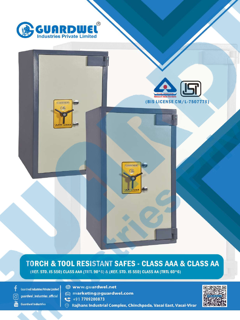 2021 TRTL Safes Class AAA AA Leaflet | PDF