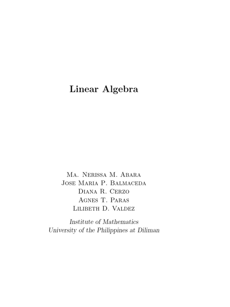 Linear Algebra 03-15 | PDF | Basis (Linear Algebra) | Linear Subspace