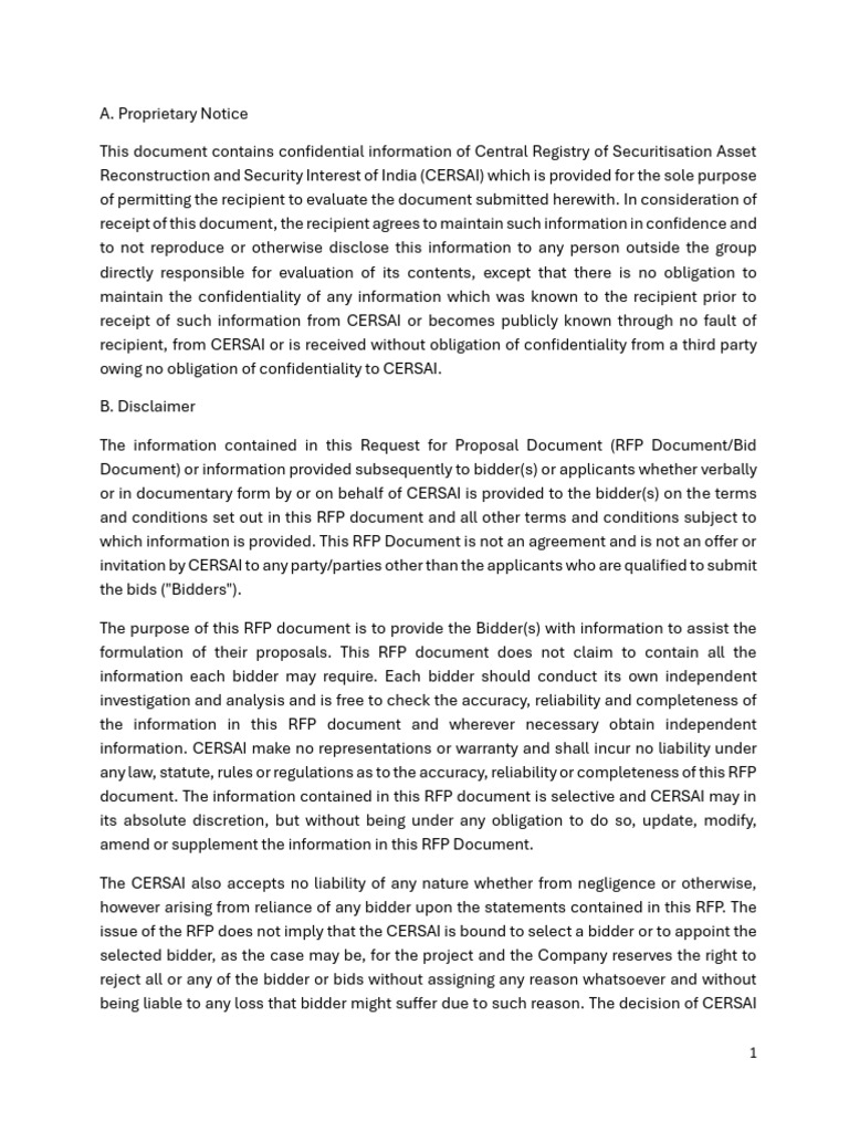 RFP Sow | PDF | Guarantee | Countertop